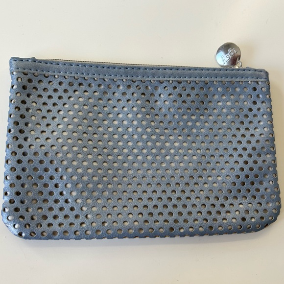ipsy | Bags | Light Blue Silver Ipsy Makeup Bag | Poshmark